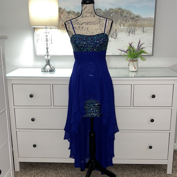 Adrianna Papell | Dresses | Hailey Logan By Adrianna Papell High Low Purple Sequin Mini Dress ...